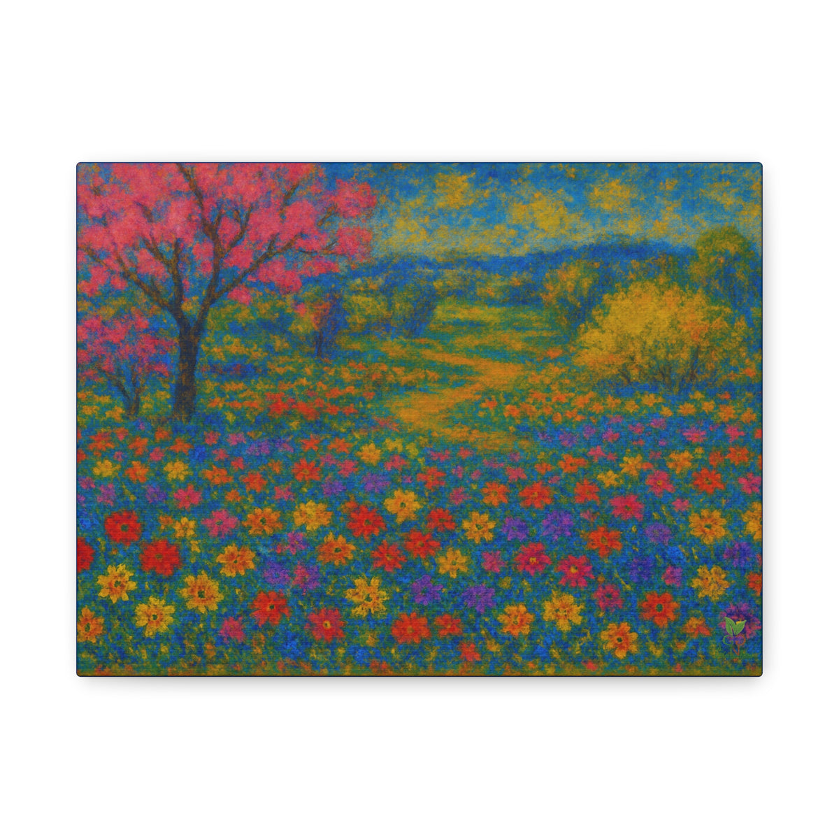 Colorful Spring Landscape Inspired by Emil Nolde Expressionist Art