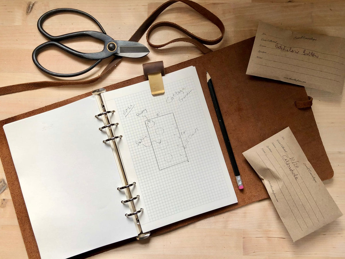 Leather Garden Journal and Diary - A Notebook for Garden Thoughts, Pla